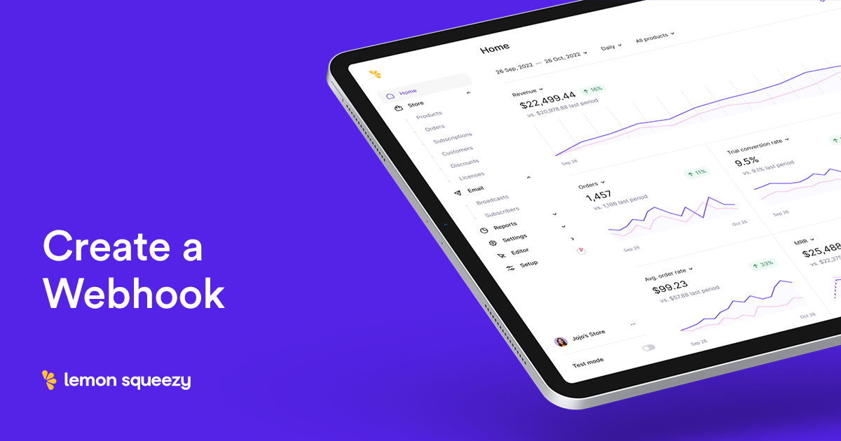 Api Docs Create A Webhook • Lemon Squeezy